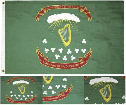 3x5 Embroidered Sewn 69th Regiment Irish Brigade 100% Cotton Flag ...