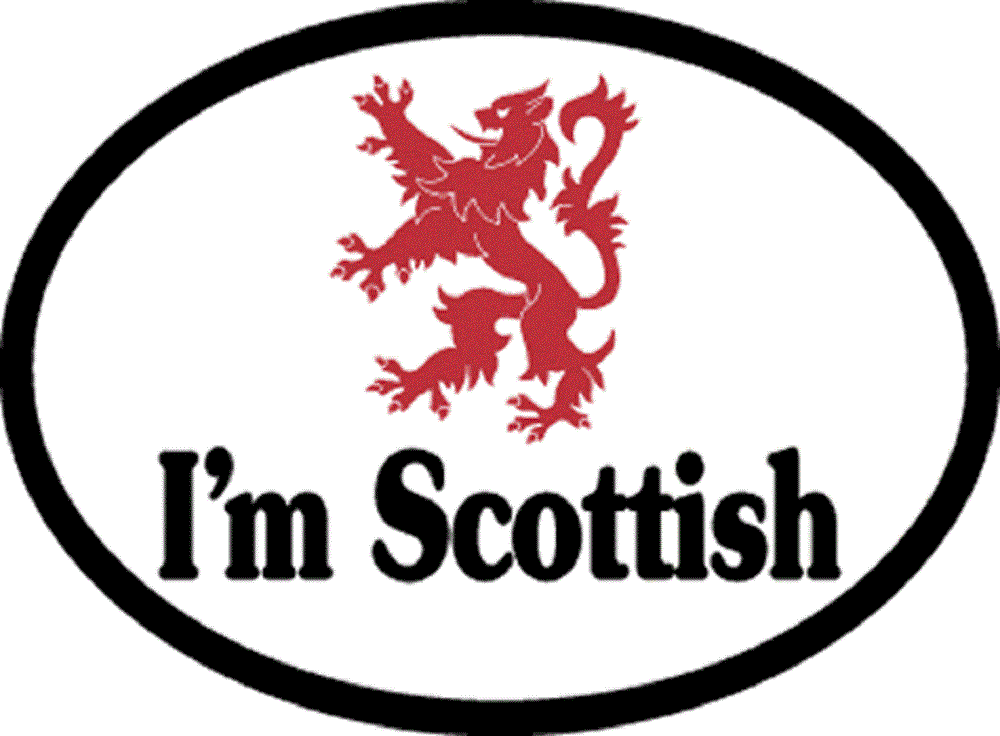 I'M SCOTTISH Sticker - Orignal Artwork Vinyl - Reflective British Oval ...