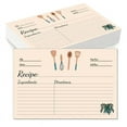 Recipe Cards 4X6Inches Set of 100 Double Sided Thick Cardstock Blank ...