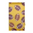 Brown Rugby Pattern Door Curtain Sheer Privacy Light Filtering Window ...