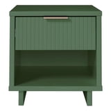 Manhattan Comfort Granville Engineered Wood Nightstand 1.0 in Sage ...
