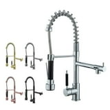 Brass Pull Out Spring Swivel Extension Faucet Kitchen Sink - Walmart.com