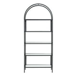 Better Homes & Gardens Nola Arc Bookshelf, Black Finish - Walmart.com
