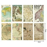 Soumake 60Pcs Hand Account Papers Retro Material Cut Tear Decorate with ...