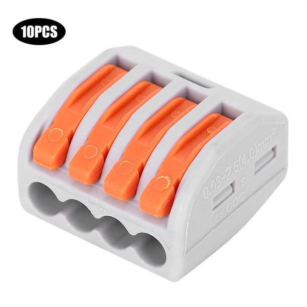 Terminal Lever Wire Quick Connector, 4 Way Lighting Wiring Connector ...