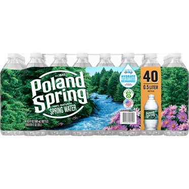 POLAND SPRING 100% Natural Spring Water with Gal Spout, 2.5-gallon ...