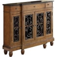 43" Wood Decorative Console Table, Vintage French Country Entry Table ...