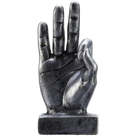Hand Finger Gesture Desk Statues Fingers Sculpture Creative Home Living ...