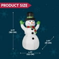 Joyfy 6 FT Christmas Inflatables Snowman Outdoor Decorations,Snowman ...
