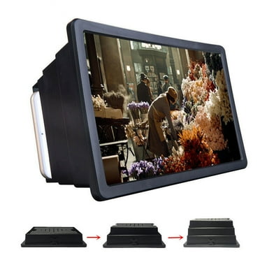 Phone Screen Magnifier 12" Desktop 3D HD Enlarger Movie Video ...