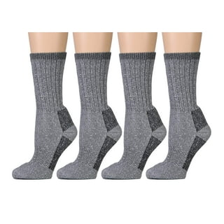 Ozark Trail Women's Merino Wool Blend Crew Hiking Socks, 1 Pack ...
