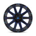 Fuel 1PC Aluminum Rim D644 CONTRA 18X9in Gloss Black Blue Tinted Clear ...
