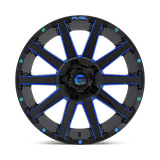 Fuel 1PC Aluminum Rim D644 CONTRA 18X9in Gloss Black Blue Tinted Clear ...