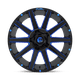 Fuel 1PC Aluminum Rim D644 CONTRA 18X9in Gloss Black Blue Tinted Clear ...