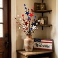1PC Patriotic Star Floral Picks, Artificial Holiday Stems for Vase ...