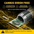 AUXITO 7440 LED Turn Signal Light Bulbs, Amber Yellow 3000k, 48W ...