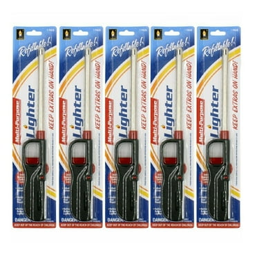 Neon Multi-purpose Refillable Lighters Fireplace Grill Gas Stove BBQ (2 ...