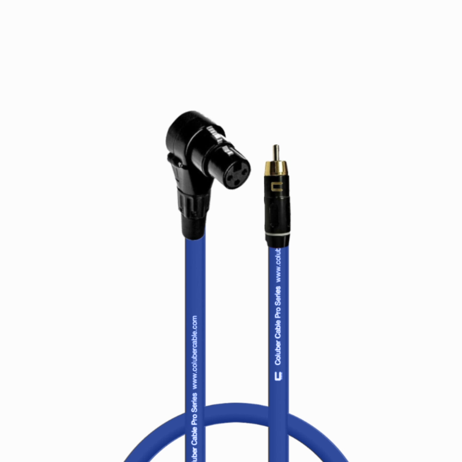 Coluber Cable Balanced Right Angle XLR Female-RCA Male 3-Pin Audio ...