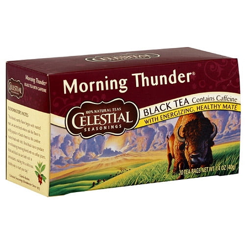 Celestial Seasonings Morning Thunder Tea, 20ct (Pack of 6) - Walmart.com