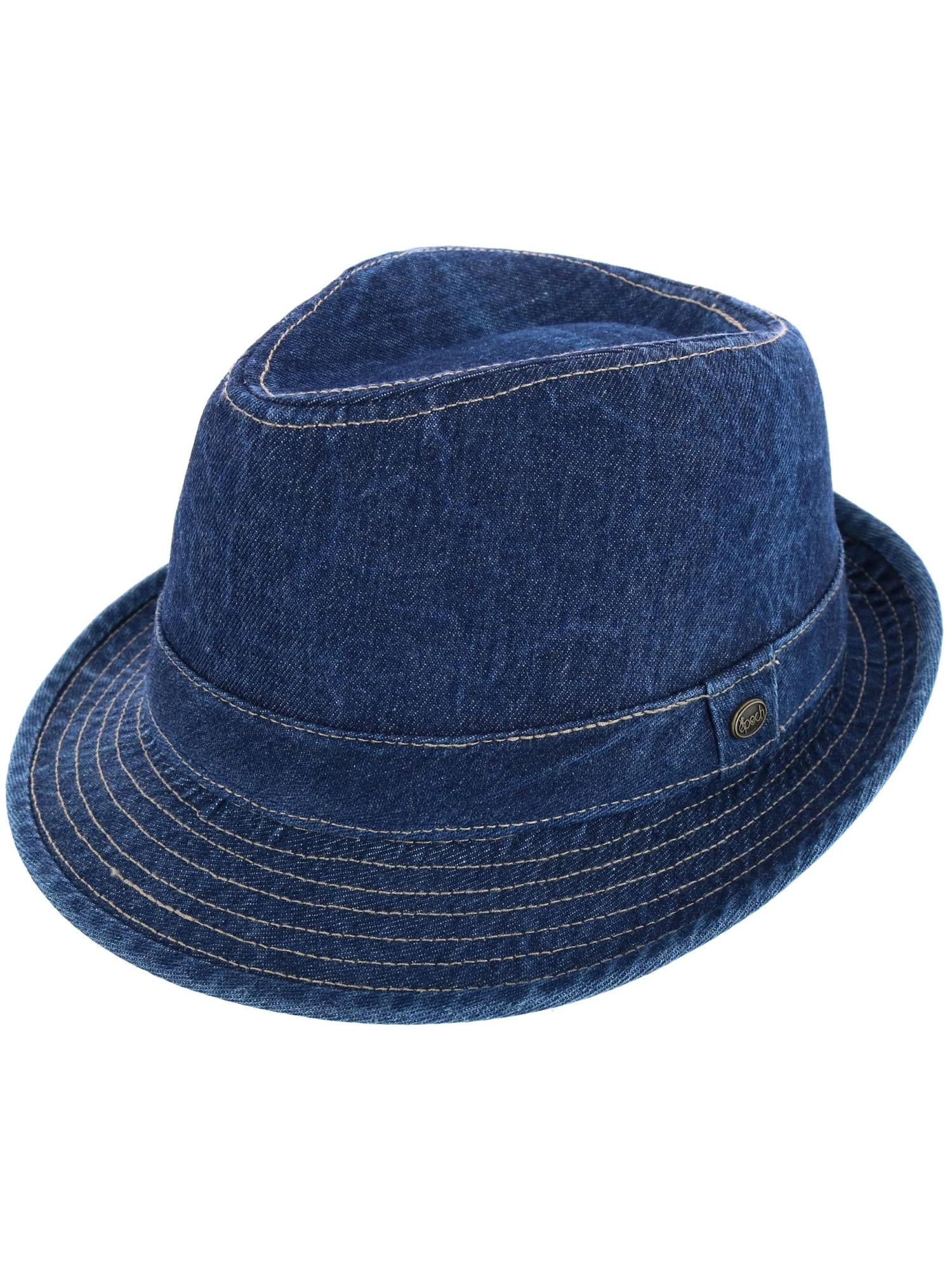 Epoch Hats Company Cotton Denim Fedora Hat (Men) - Walmart.com
