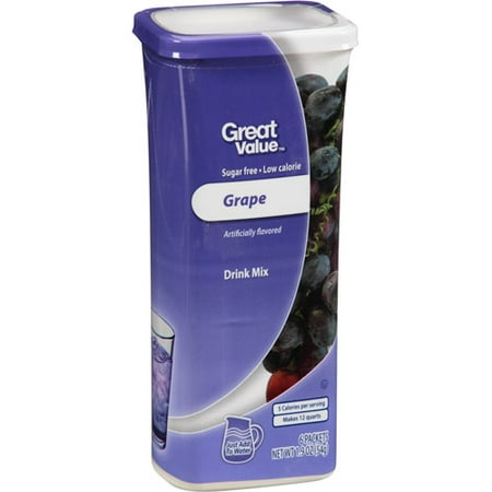 Great Value: Grape Drink Mix, 1.9 Oz - Walmart.com