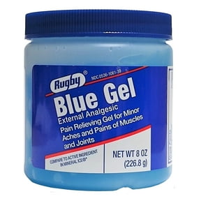 Rugby Ice Blue Gel External Analgesic, Pain Relieving Gel for Minor ...
