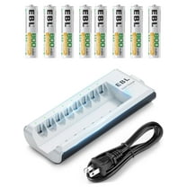 Powerowl AAA Rechargeable Batteries Set with Advanced Charger, High ...