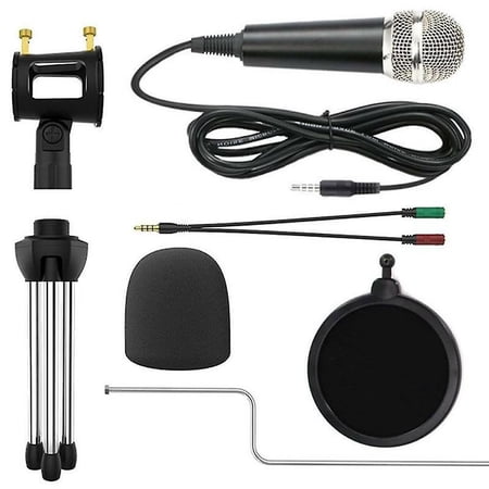 Microphone Metal Condenser Microphone For Pc / Laptop Recording ...
