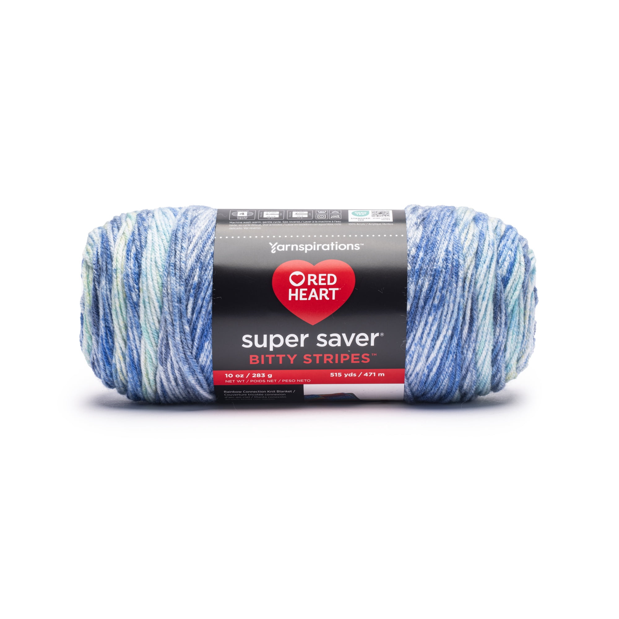 Click here for Red Heart Super Saver Bitty Stripes #4 Worsted (Me... prices