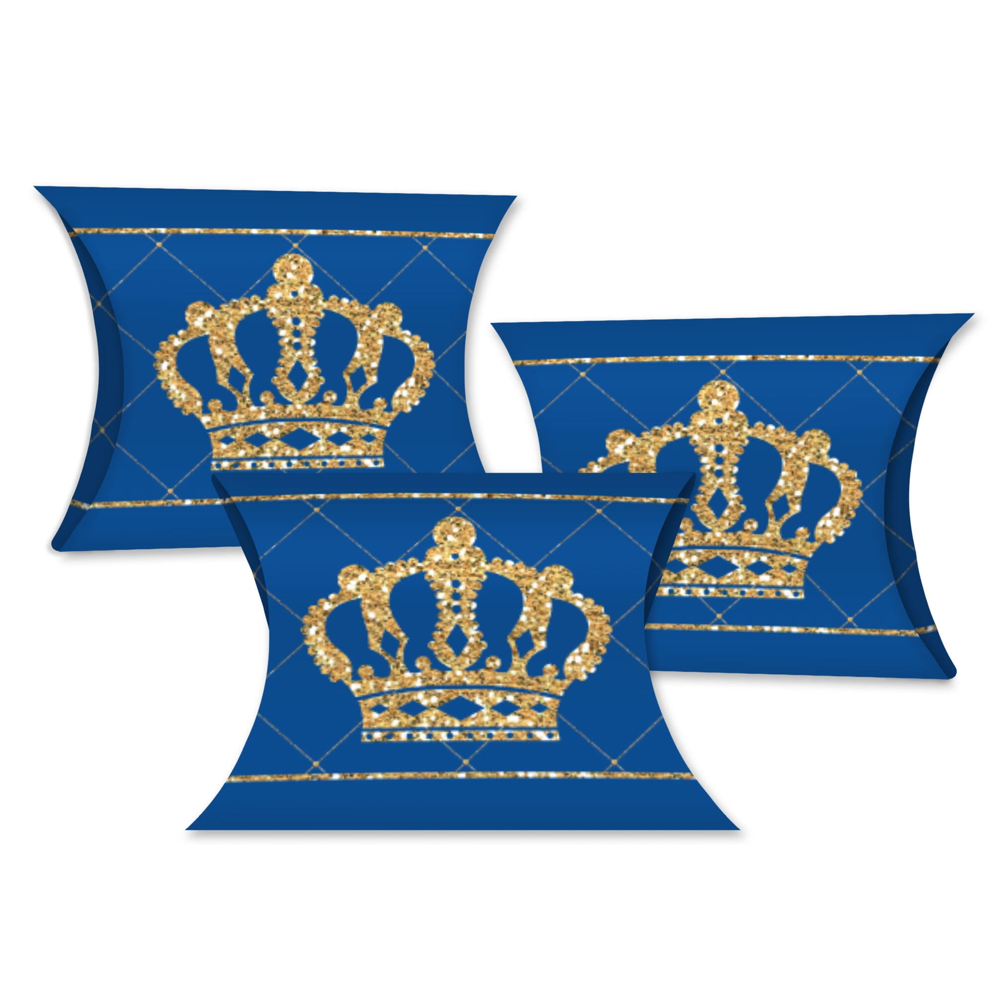 Big Dot of Happiness Royal Prince Charming - Favor Gift Boxes - Baby ...