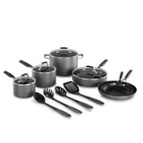 Beautiful 12pc Ceramic Non-Stick Cookware Set, White Icing, by Drew ...