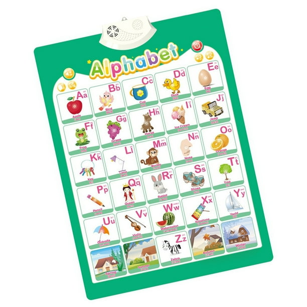 ziyahi English Preschool Poster Numbers Sound Interactive PVC Wall ...