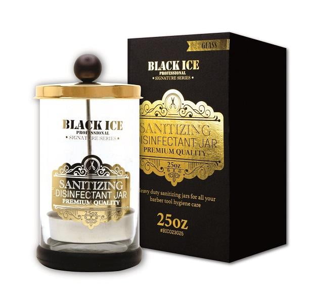 BlackIce Sanitizing Glass Disinfectant Jar 25oz - Walmart.com