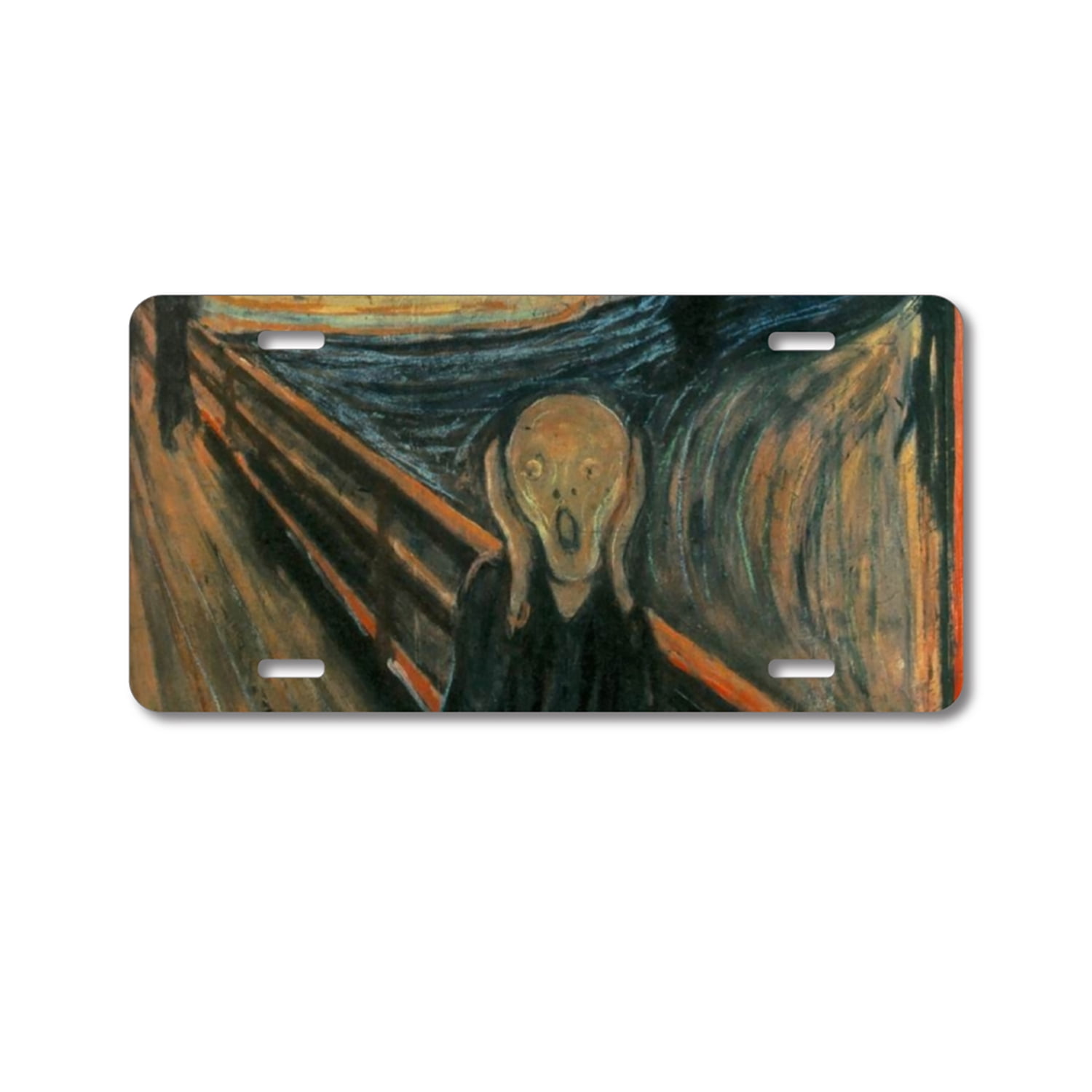 DistinctInk Custom Aluminum Vanity License Plate for Front of Car ...