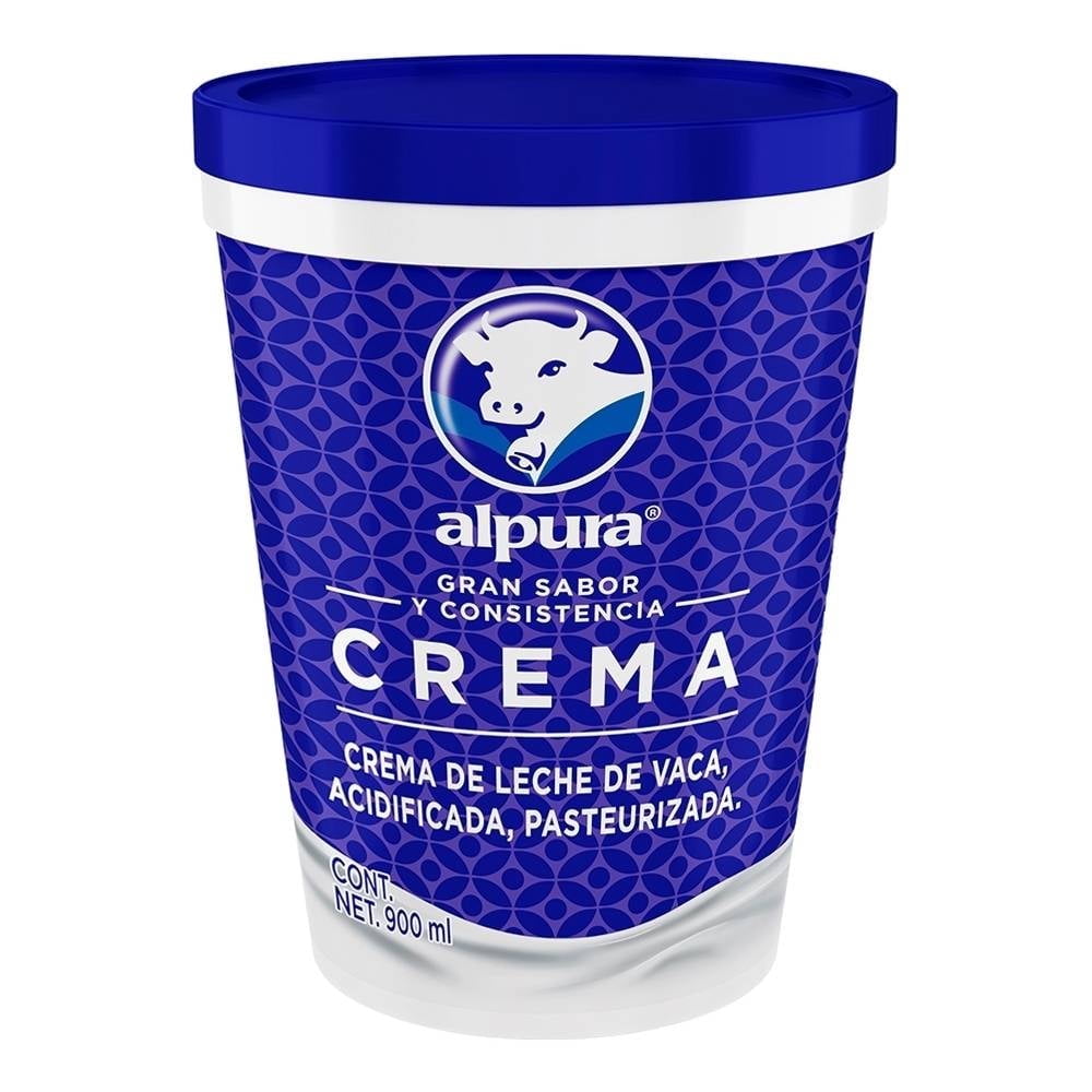 Crema ácida Alpura regular 900 ml | Walmart en línea