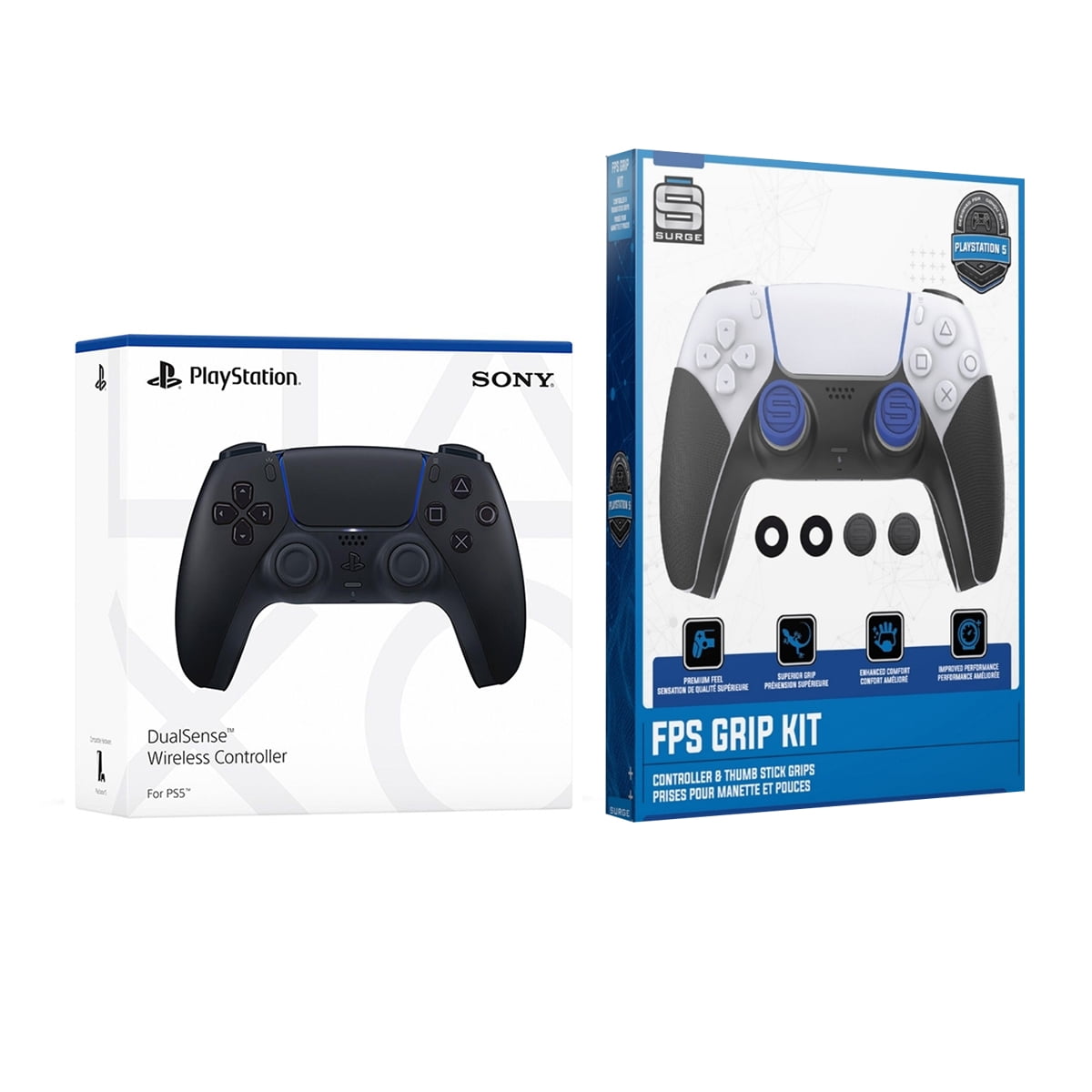 Sony PlayStation 5 DualSense Wireless Controller with FPS Grip Kit ...