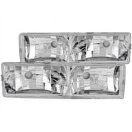 ANZO USA 111077 99-02 4RUNNER HEADLIGHTS BLACK WITH AMBER REFLECTORS ...