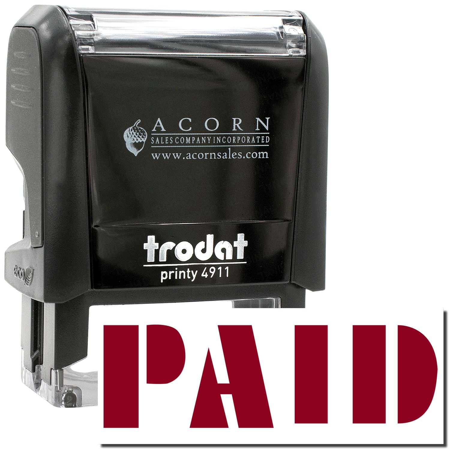 Self-Inking Bold Paid Stamp, Trodat Printy 4911, Press and Print ...