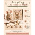 Patchwork Mouse DIY Kit Handmade Sewing Craft Set with Floral Fabric ...