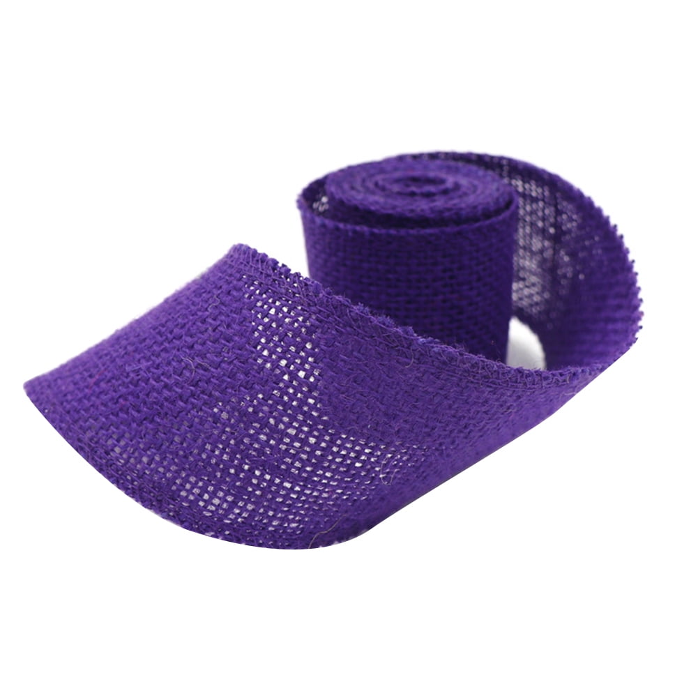 2m Burlap Ribbon Roll Burlap Ribbons with Sewn and Overlocked Edges ...