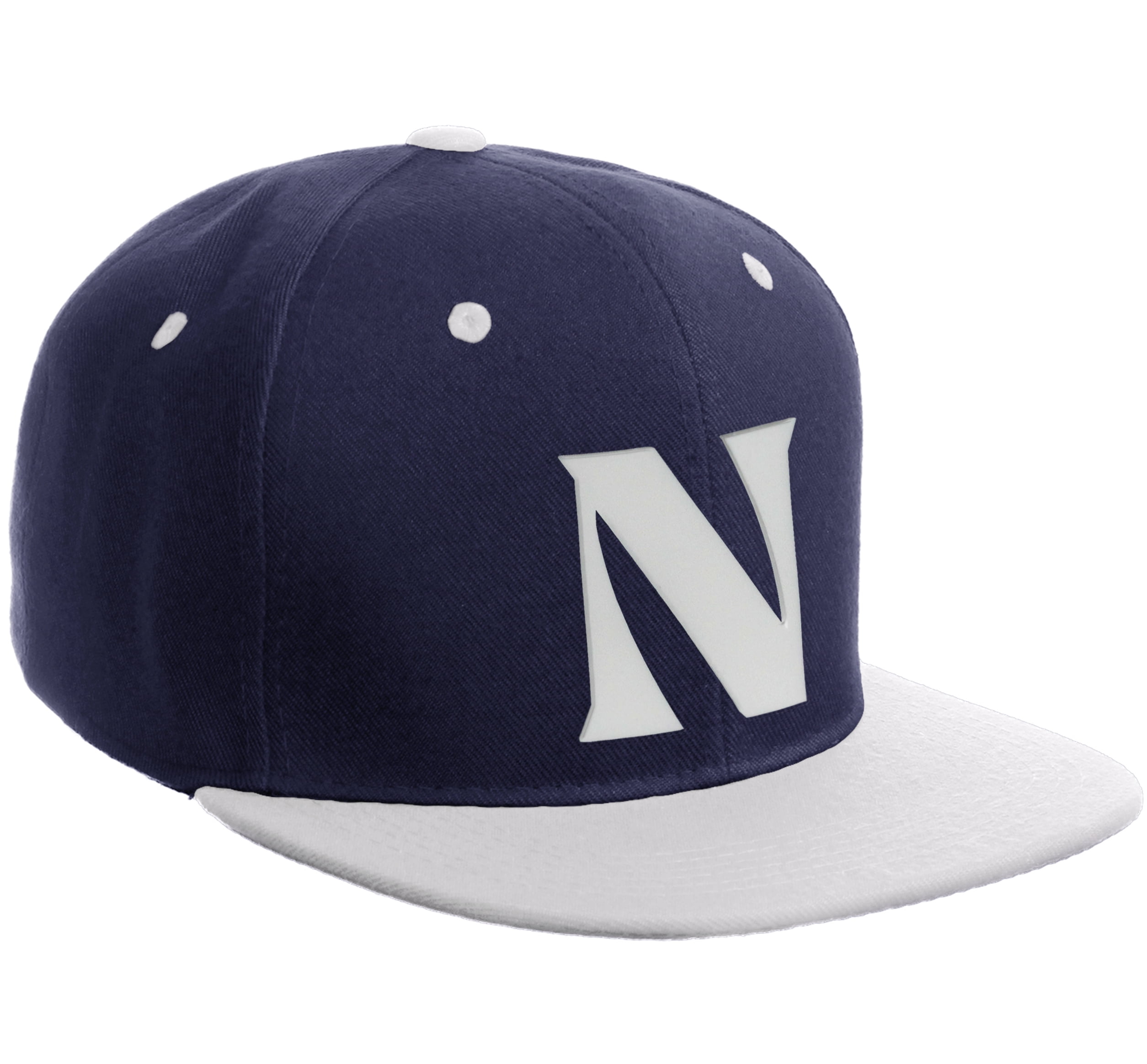 Daxton Classic Snapback Hat 3D Capital Alphabet Letters Flat Bill Visor ...