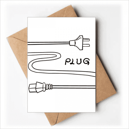 Double Hole Plug Line Hand-drawing Greeting Cards You are Invited ...