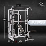 Marcy Combo Full Body Home Gym, Multifunction Squat Leg Extension ...