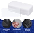 60 PCS Pack Hard Plastic Clear Money Holder, 6.8 x 2.9 Inch Transparent ...