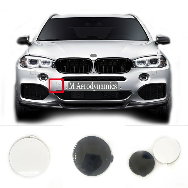 Trimla Front Tow Cover for 14-18 BMW X5 F15 M-Sport Fit 25dX 28iX 30dX ...