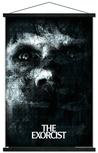 The Exorcist - Face Wall Poster with Wooden Magnetic Frame, 22.375" x ...