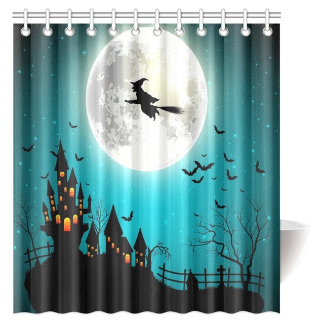 Mypop Halloween Night Theme Flying Witch Happy Halloween Decorative