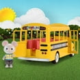 Honey Bee Acres Yellow Sunshine School Bus with Lights & Sounds, Doll ...