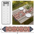 4 of July Table Runner Linen Burlap Table Runner 120 Inches Long ...