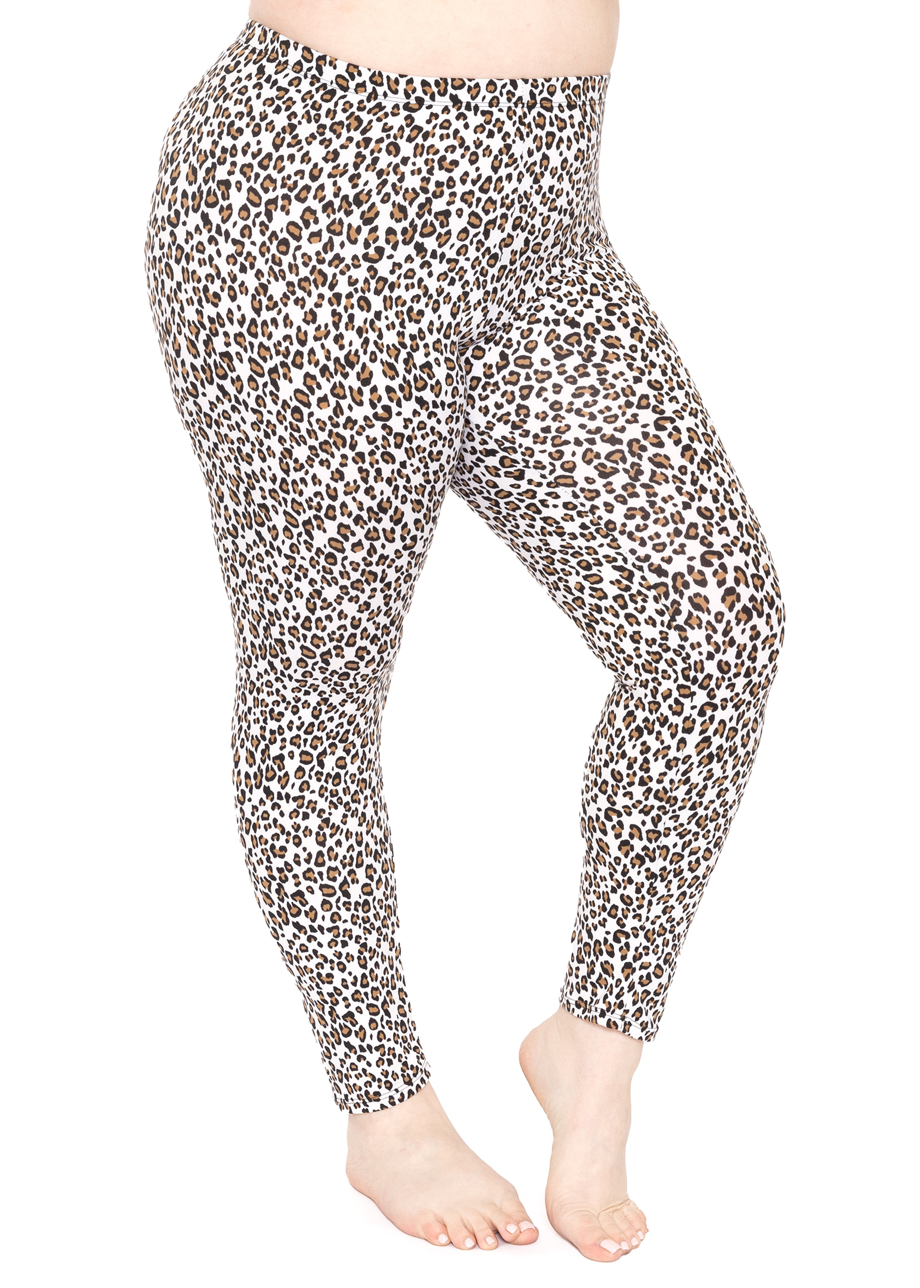 Stretch is Comfort Women's Plus Oh So Soft Solid and Print Leggings ...